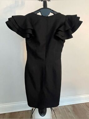 Dana-Maxx | Dresses | Danamaxx Chic Black Vneck Sheath Mini Dress With ...